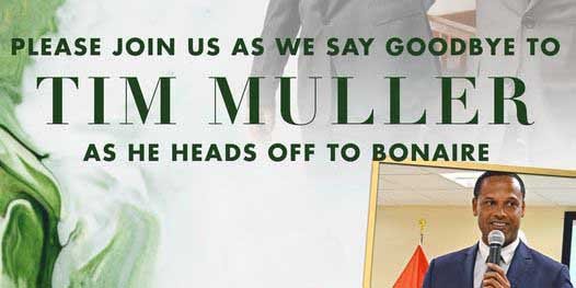 Open farewell Tim Muller on November 23 – Saba News
